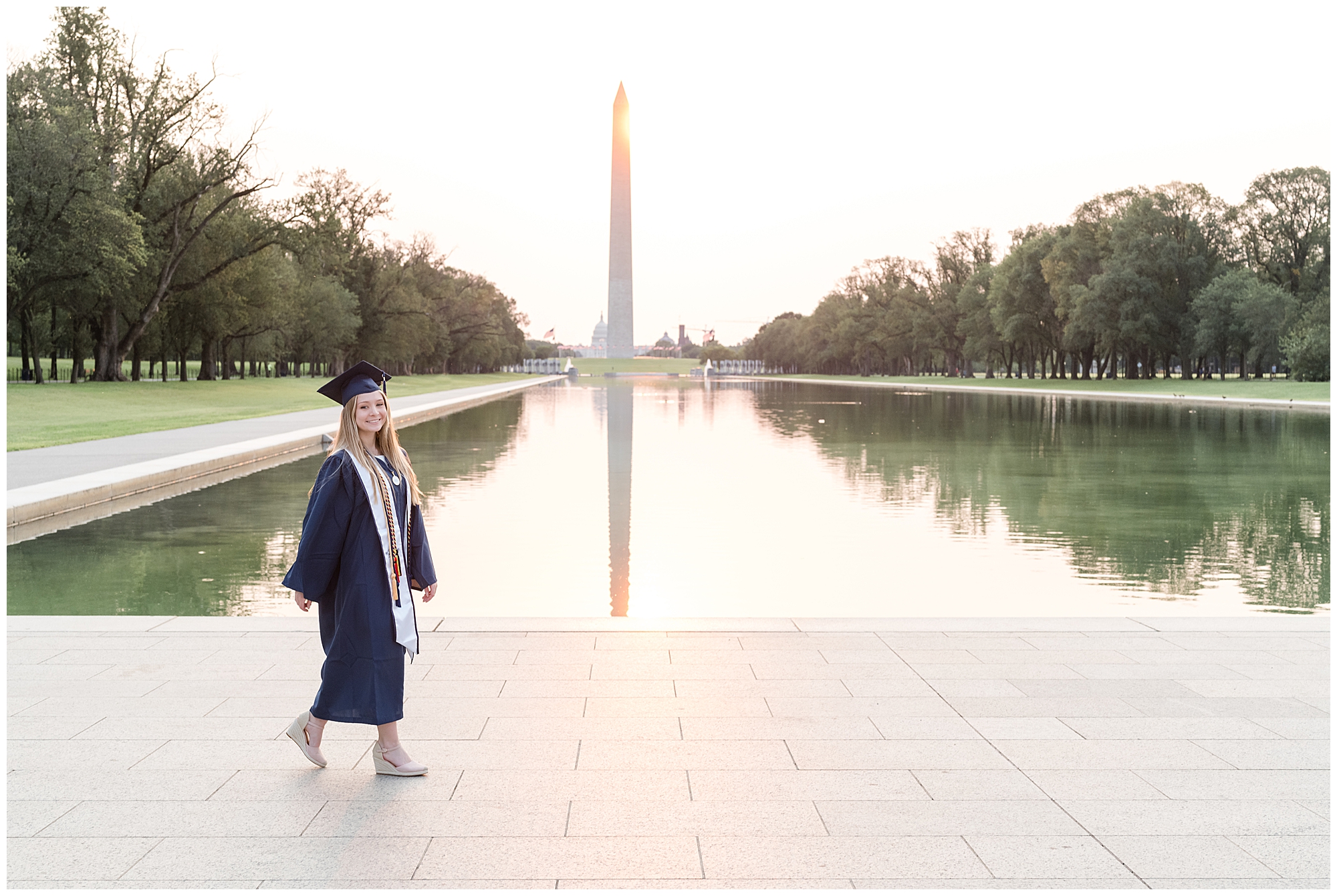 DC graduation photography at sunrise - Imagery by Erin